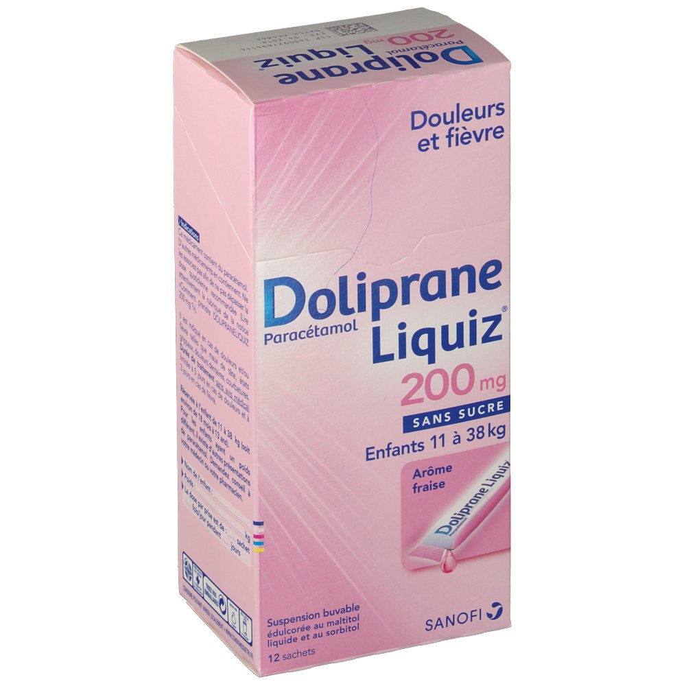Doliprane Liquiz® 200 mg - shop-pharmacie.fr